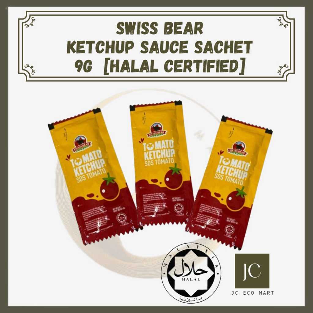 Swiss Bear Ketchup Sauce Sachet 9g [HALAL CERTIFIED] | Shopee Malaysia