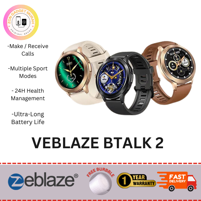 Zeblaze Btalk 2 Smartwatch more than stylish, Ultra HD AMOLED Display 1 ...