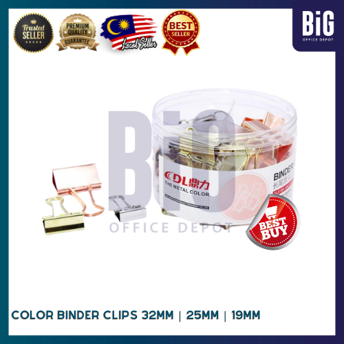 【READY STOCK】COLOR BINDER CLIPS 32MM | 25MM | 19MM | Shopee Malaysia