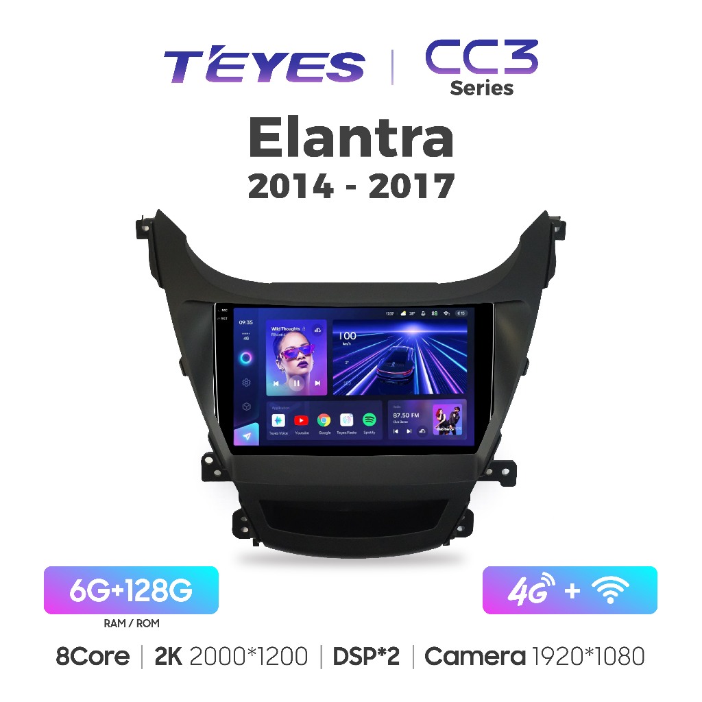 Teyes CC3 Series Hyundai Elantra 2014-2017 Android Car Player 9" | Shopee Malaysia
