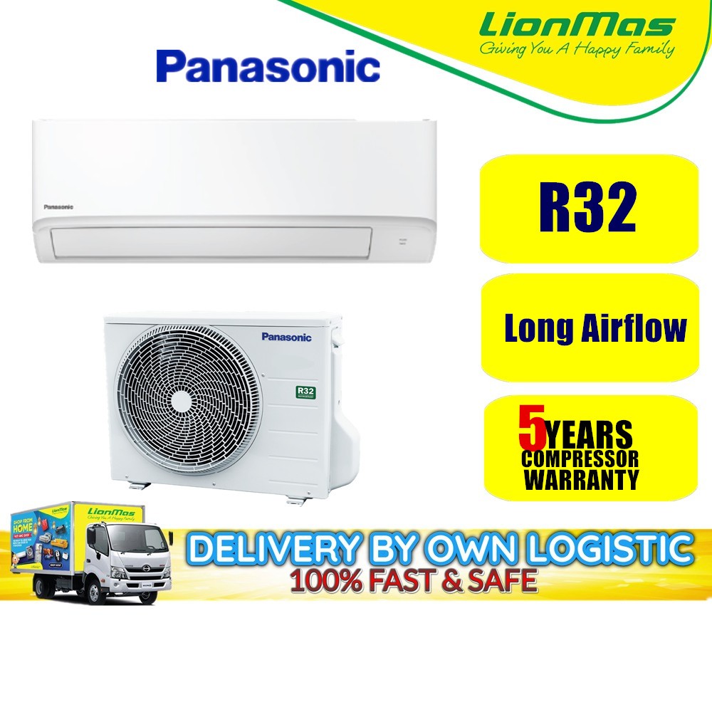 Panasonic 1HP / 1.5HP R32 PN Series Non Inverter Air Conditioner CS ...
