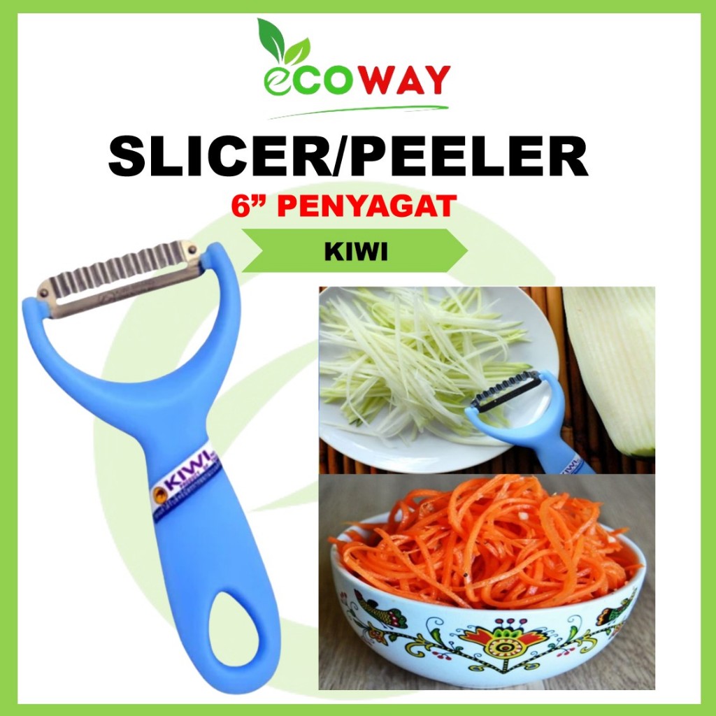 KIWI 218 Slice Knife 6" Peeler / Penyagat Buahan Dan Sayuran | Shopee ...