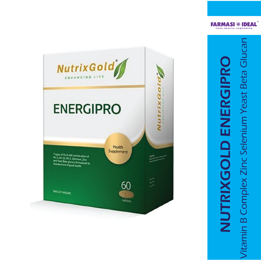 Nutrixgold Energipro with Vitamin B Complex, Zinc, Selenium, Yeast ...