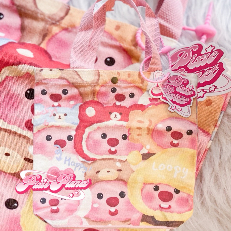 🎀 loopy - canvas tote bag 🎀 | Shopee Malaysia