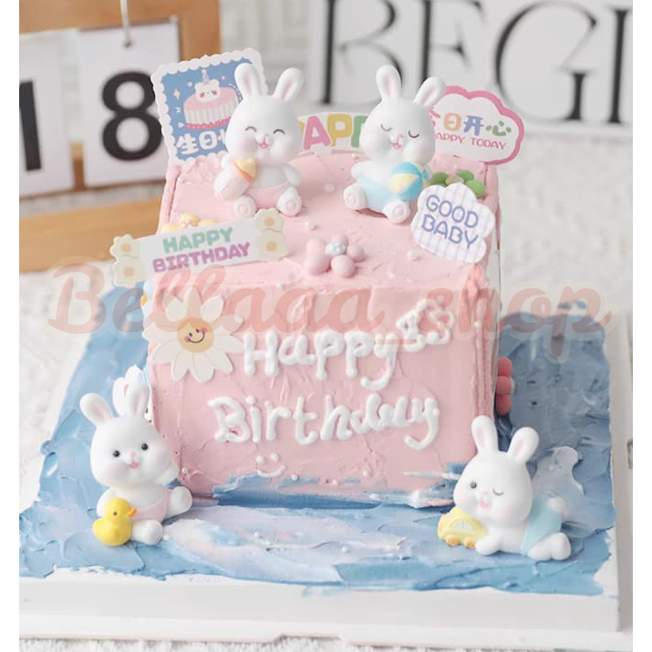 Bunny Rabbit Cake Toppers Party Decoration for Cake Decorations ...