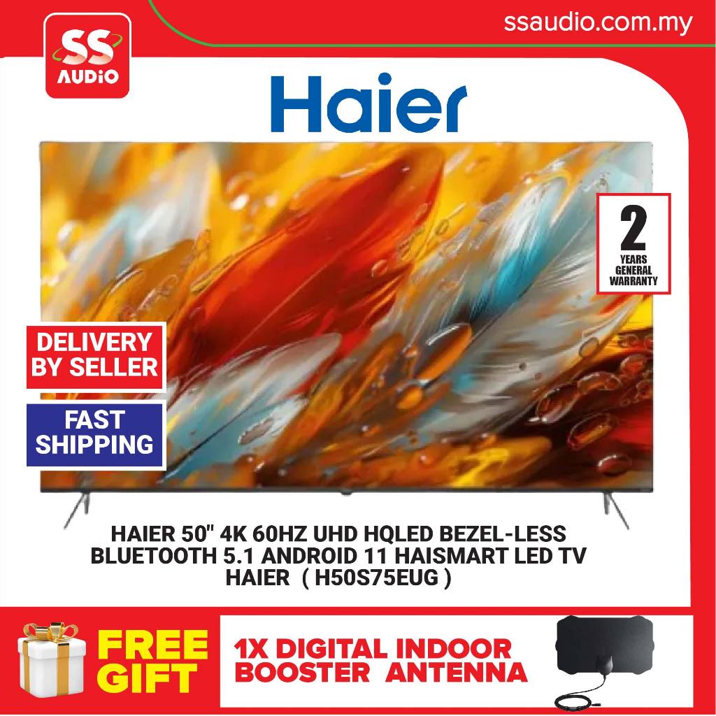 HAIER H50S75EUG/H55S75EUG/H65S75EUG 50"/55"/65" 4K 60HZ UHD HQLED BEZEL ...