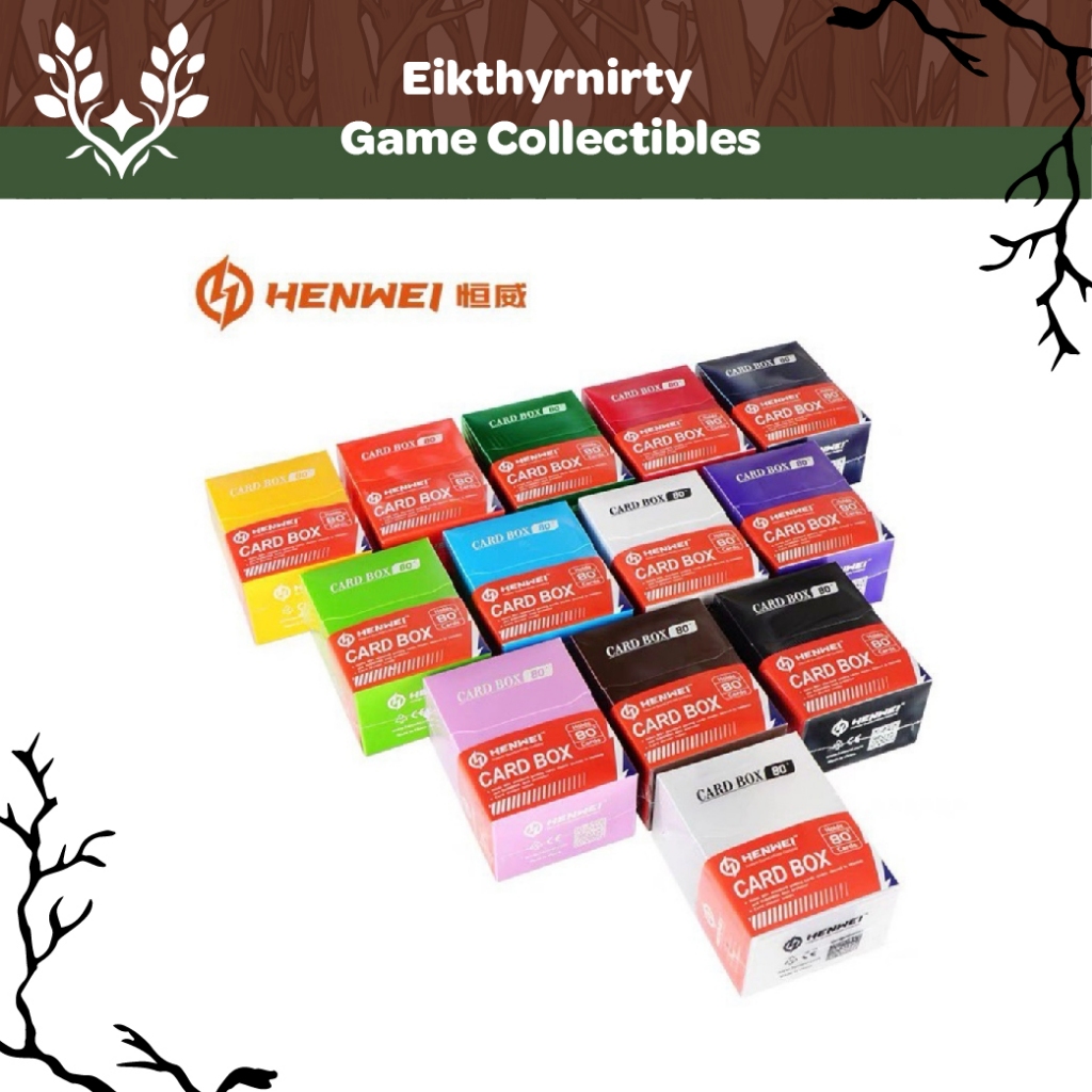 HENWEI Deck Box 80+ Card Deck Box Card Storage Box Card Kotak Simpan ...