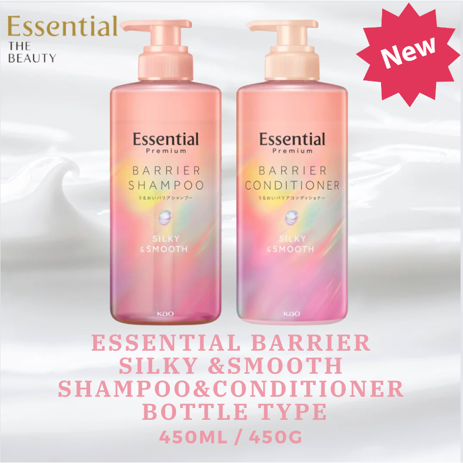 [Essential] 【Bottle】BARRIER silky &smooth Shampoo 450ml Conditioner ...