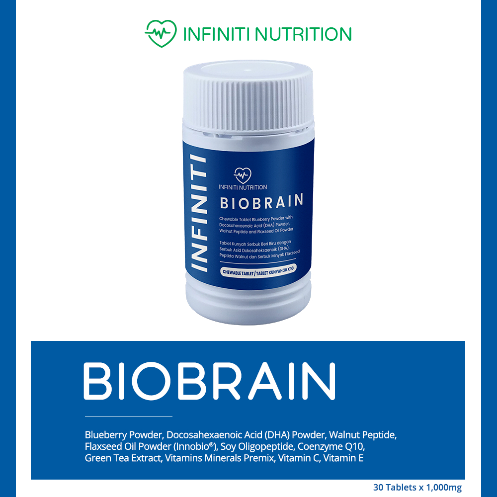 INFINITI BIOBRAIN - Comprehensive Brain Health with Memory and Cognitive Boost (30 x 1,000mg ...
