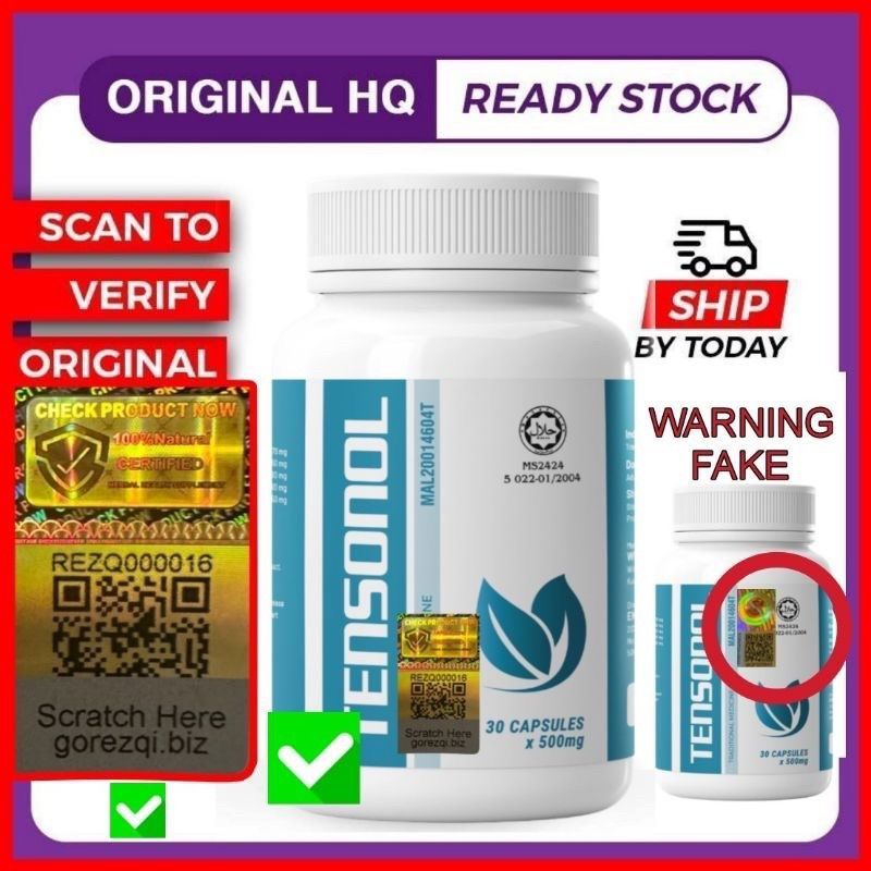 TENSONOL ORIGINAL PRODUCT 2026 💥NEW EDITION x 30capsule | Shopee Malaysia