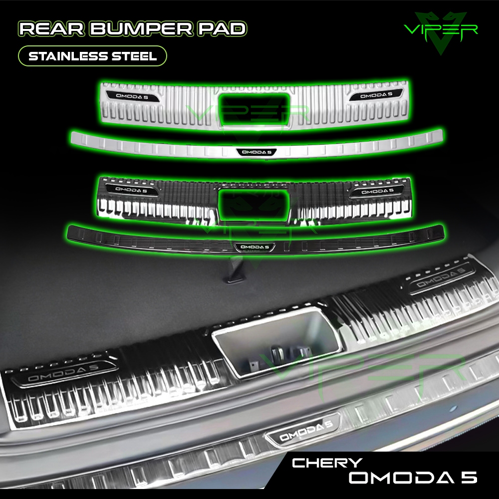 Chery Omoda 5 Stainless Steel Rear Bumper Guard Pad Plate Step Scuff ...