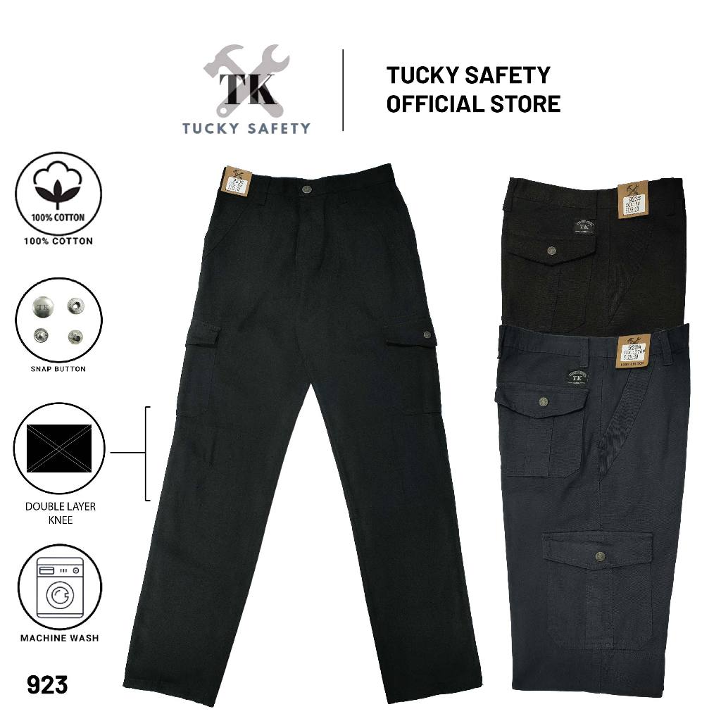 923 [ TK ] SIZE 28 - 38 MEN'S HEAVY DUTY WORKING PANTS KAIN TEBAL THICK ...