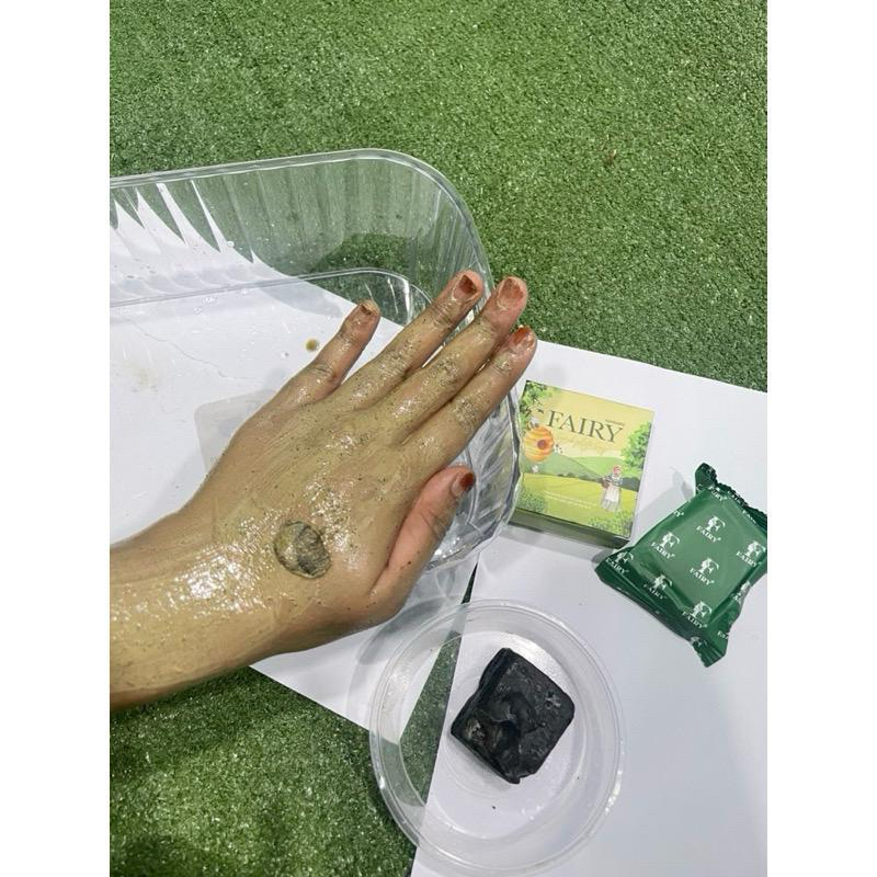 Fairy scrub soap white gluta scrub green tea from Thailand-50g | Shopee ...