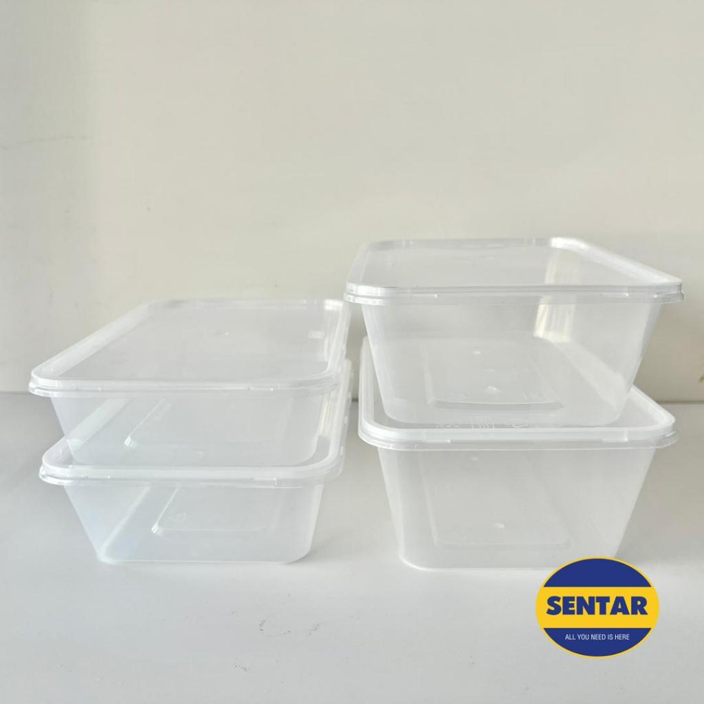 MSE 500/460/750/1000 Disposable Rectangle Plastic Food Container ...