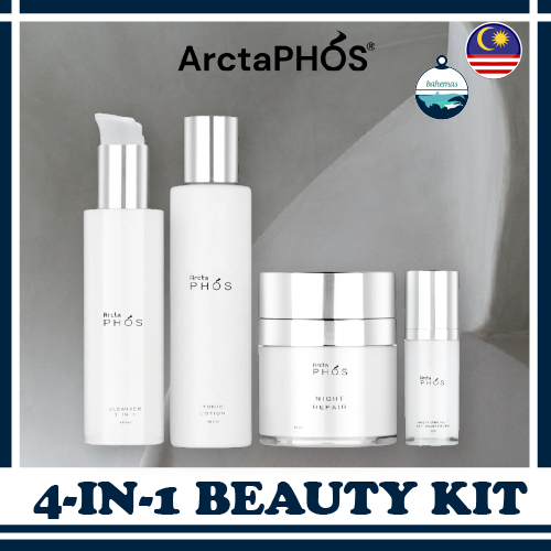 ArctaPHOS 4 in 1 Beauty Kit Cleanser Tonic Lotion Serum Multi-protect ...