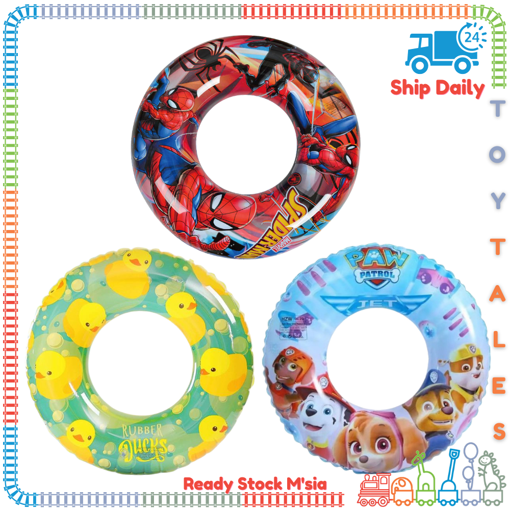 KIDS SWIMMING FLOAT 🍭 Inflatable Swim Float Cartoon Spiderman Paw ...