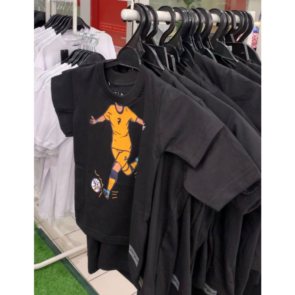 FH7 Official Round Neck Cotton - Kids BLACK | Shopee Malaysia