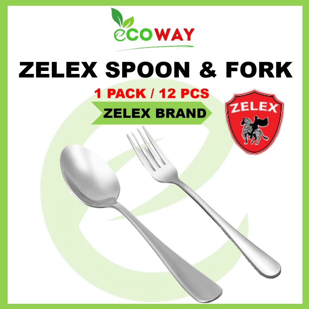 Zelex Sudu dan Garfu 928 12 pcs / Fork and spoon 12 pcs High Quality ...