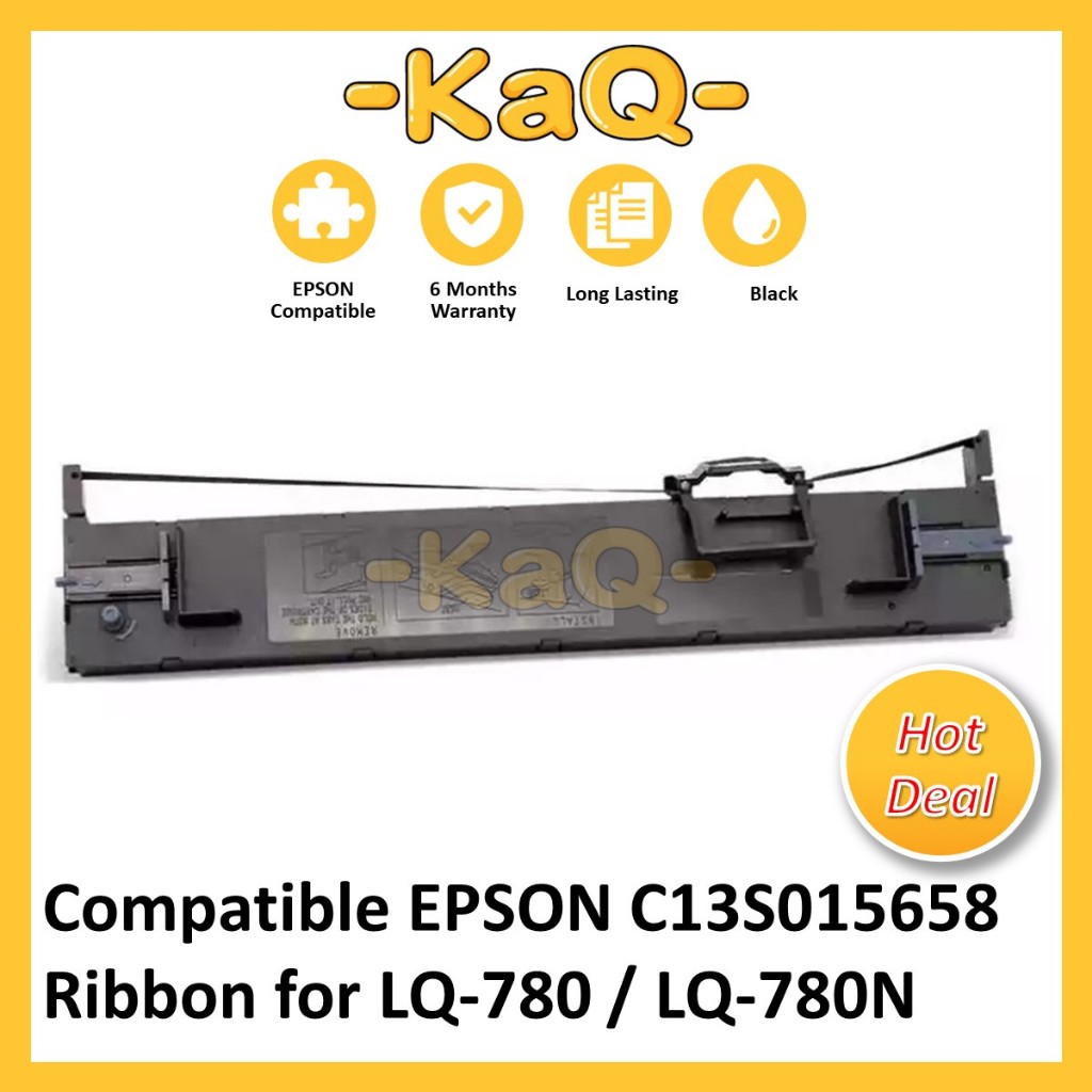 Compatible Epson LQ780 LQ780N C13S015658 Black Ribbon Cartridge for Dot ...