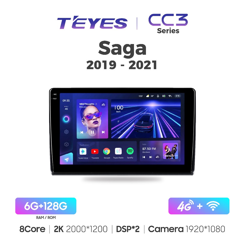 Teyes CC3 Series Proton Saga 2019-2021 Android Car Player 9” | Shopee Malaysia