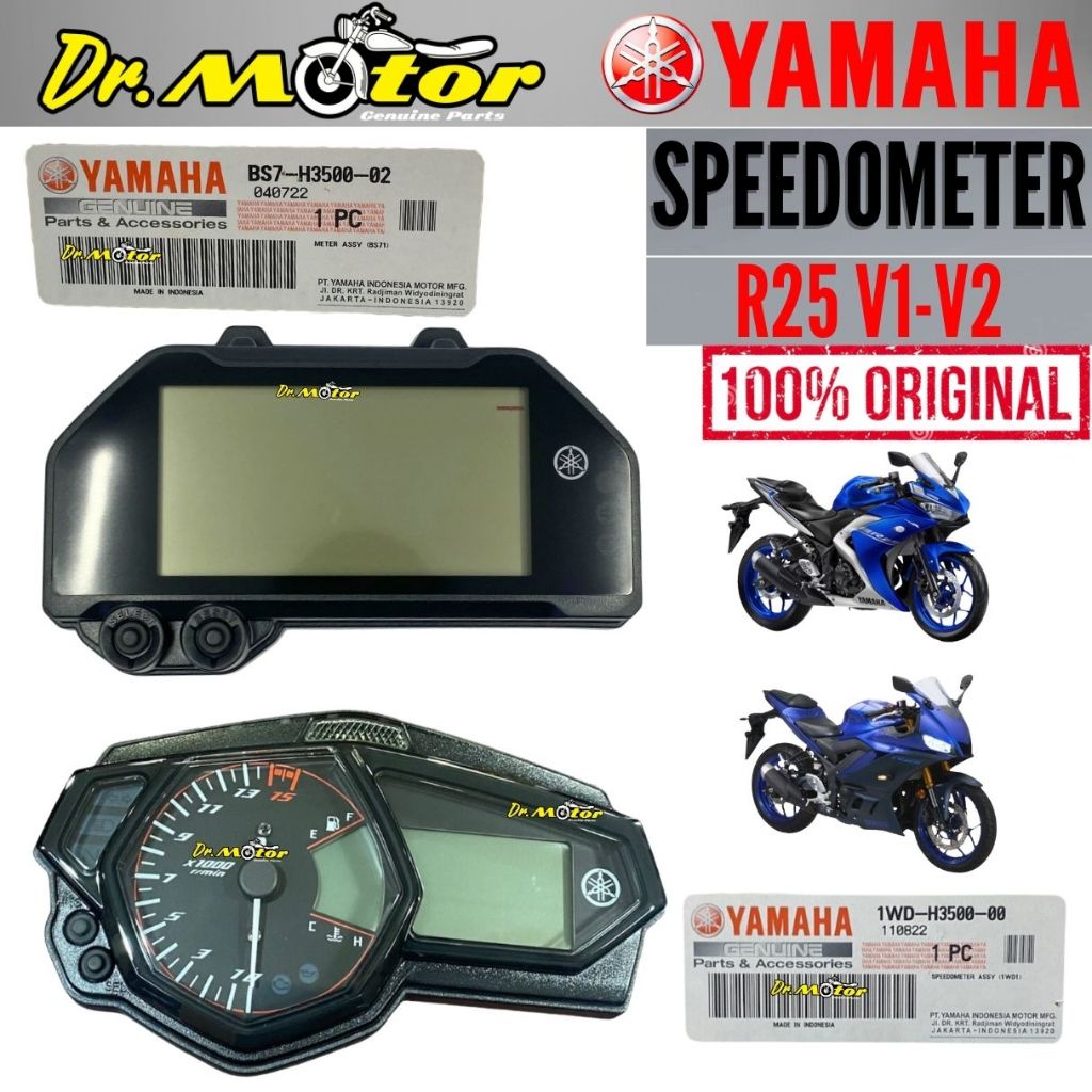 R25 V1 V2 YZF R250 R 25 Speedometer Digital Meter Odometer Speed Miter ...