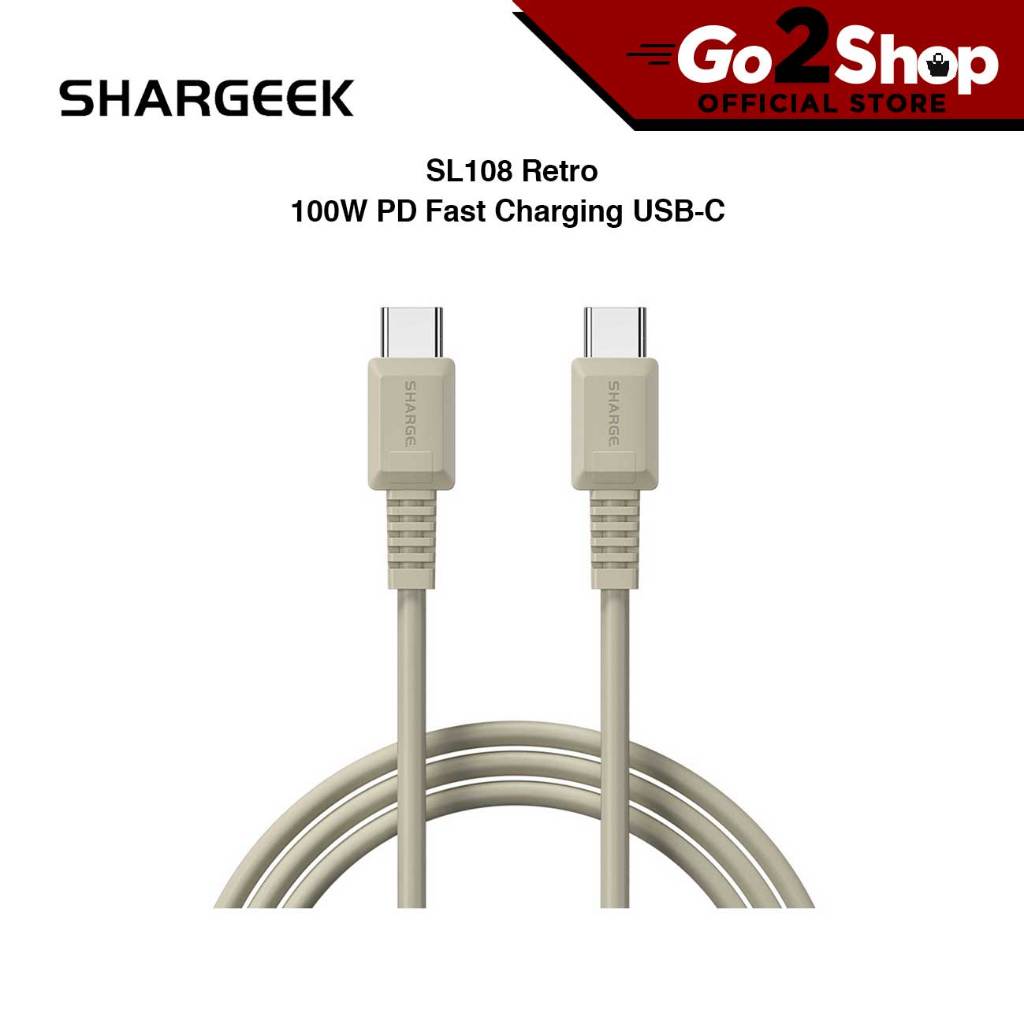 Shargeek SL108 Retro 100W PD Fast Charging USB-C to USB-C Cable ...