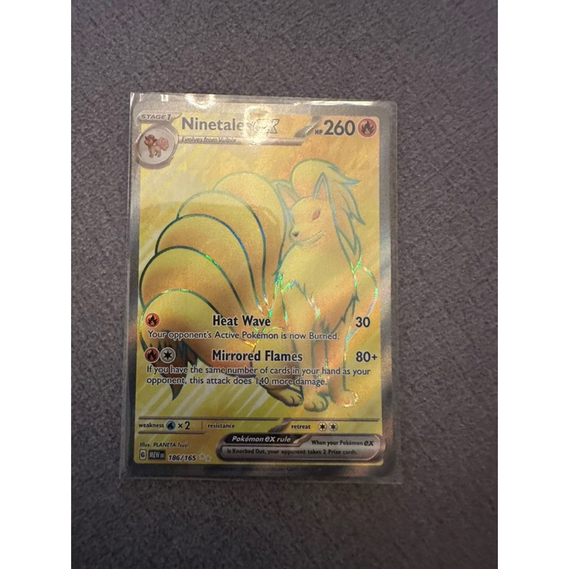 Ninetales ex - 186/165 - Full Art Secret Rare | Shopee Malaysia