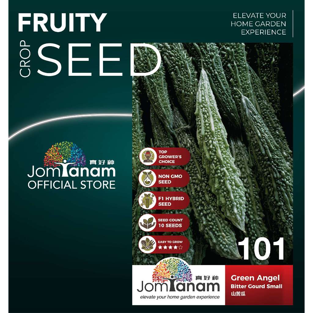 Bitter Gourd Seed Green Angel 101 JOM TANAM Benih Peria 山苦瓜 小苦瓜种子 蔬果种子 ...