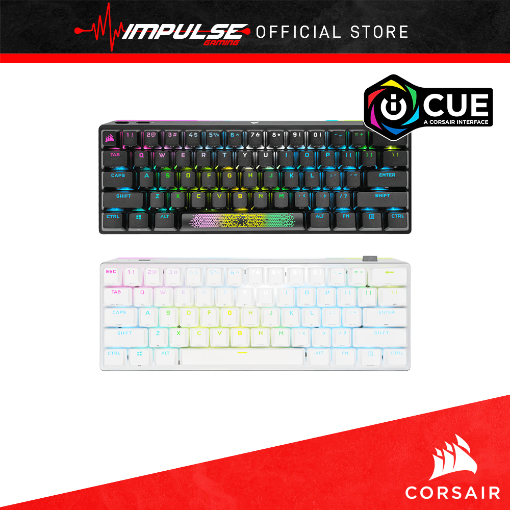 Corsair K70 Pro Mini 60% RGB Wireless Keyboard - Swappable Cherry Mx ...