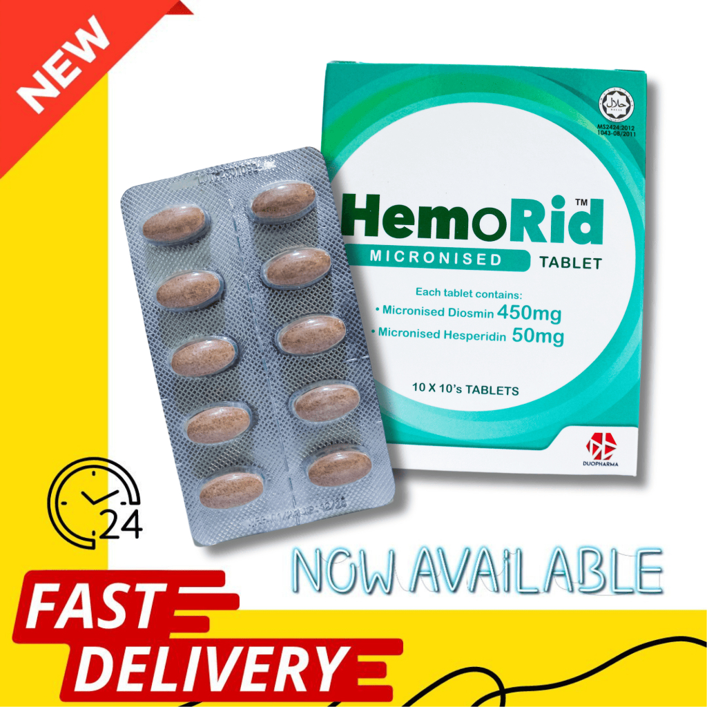 [HAEMORRHOID/BUASIR] Hemorid Micronised Tablet with Diosmin ...