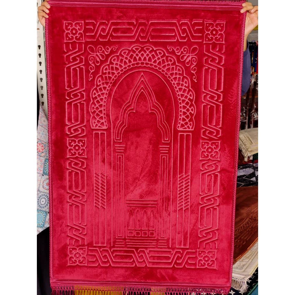 SEJADAH TEBAL MERAH GEBU SEJADAH TEBAL PLAIN SEJADAH VIRAL BERKUALITI ...