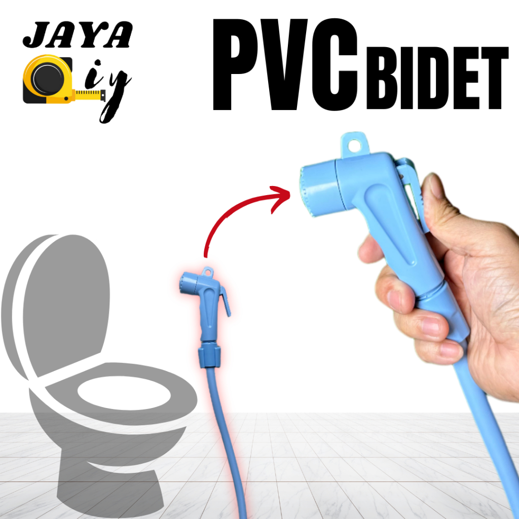 PREMIUM Hand Bidet Set PVC Flexible Hose and Wall Bracket For Toilet ...