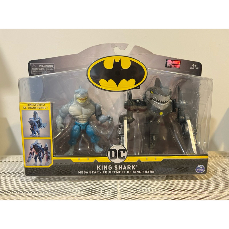 Spin Master Batman / King Shark Mega Gear Deluxe 4 Inch Action Figure ...