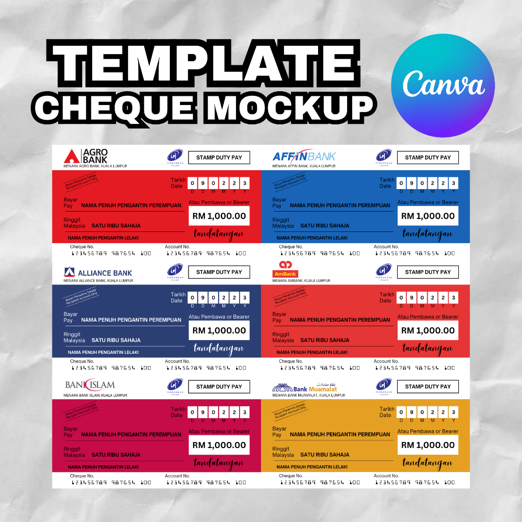 18 template cheque mockup bank perkahwinan pengantin lelaki perempuan ...