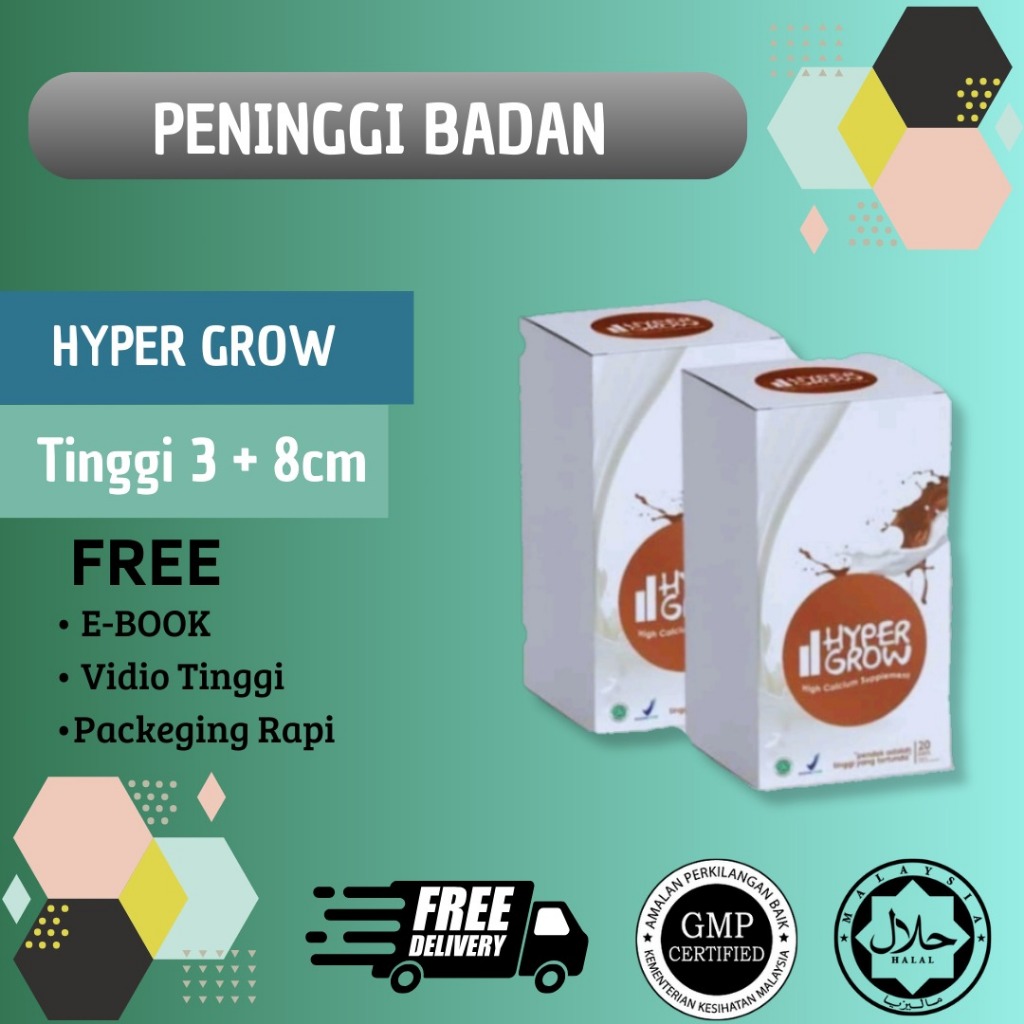 PROMO SUPER HYPER GROW UP SUSU UBAT PENINGGI TINGGI BADAN ORIGINAL ...