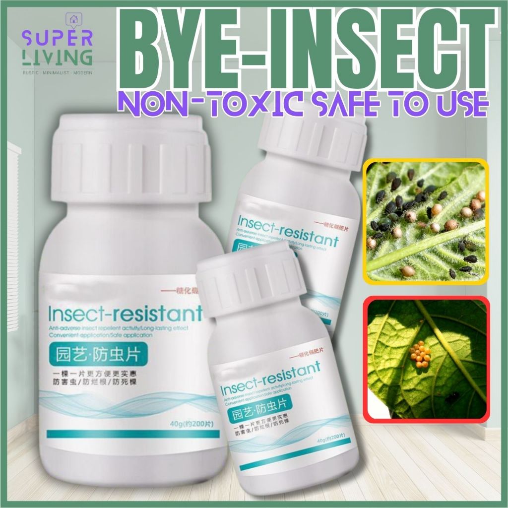 Plant Insect Resistant Tablets Racun Serangga Gardening Insect ...