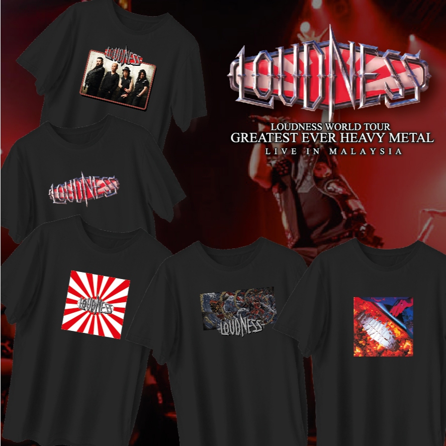 LOUDNESS World Tour Greatest Ever Heavy Metal Live in Malaysia T-shirt ...