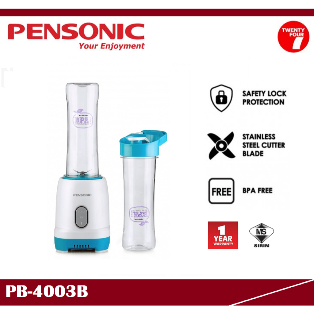 PENSONIC Personal Blender (600ml) | PB-4003B | Shopee Malaysia