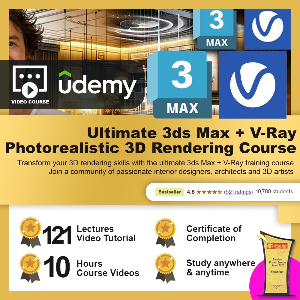 [Video Course] Ultimate 3ds Max + V-Ray Photorealistic 3D Rendering ...