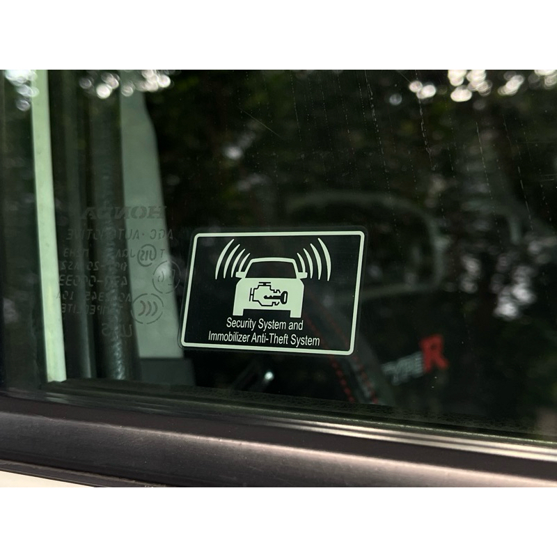 Security System and Immobilizer Anti-Theft System Sticker | Shopee Malaysia