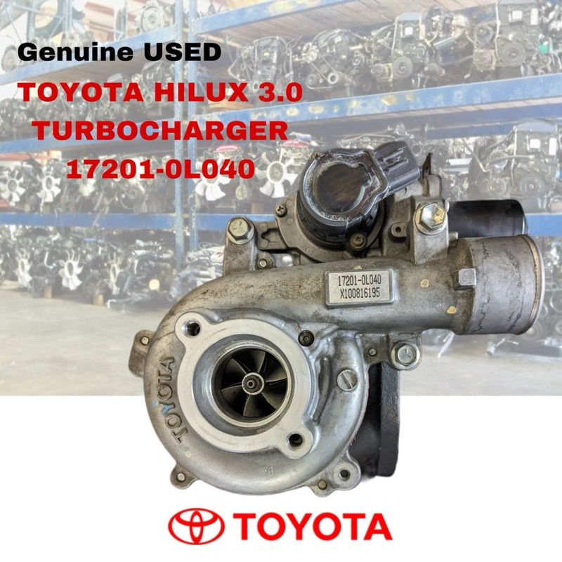 USED Genuine Toyota Hilux 3.0 Turbo Turbocharger 17201-0L070 | Shopee ...