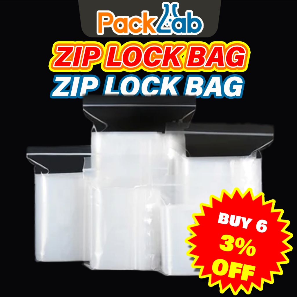 Transparent Zip Lock Bag Food Packaging Plastik Zipper Self Seal Beg ...