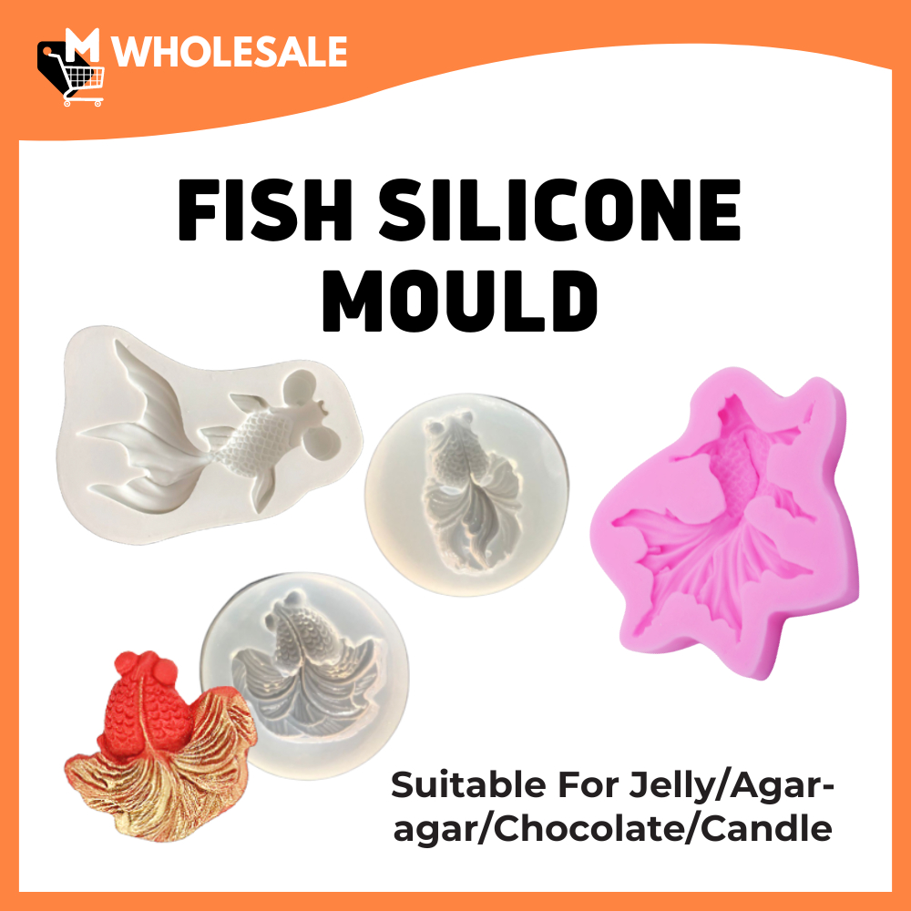 Jelly Mold Silicon Fish Jelly Silicon Mould Koi Fish Gold Fish Silicone ...