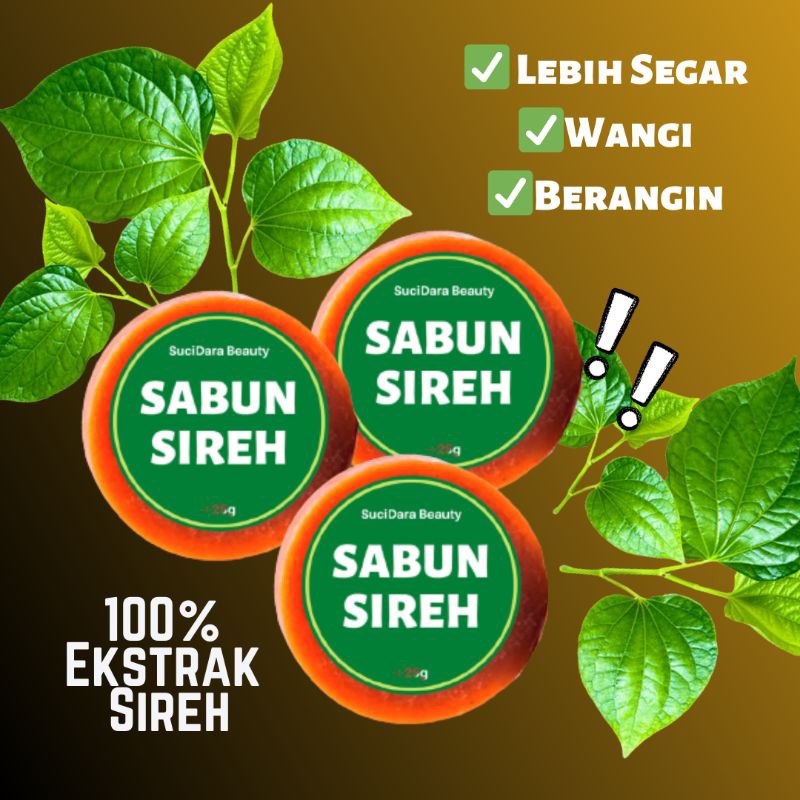 💯 SABUN SIREH Organik / Sabun PATI Sireh / Pencuci Wanita / Sabun daun ...