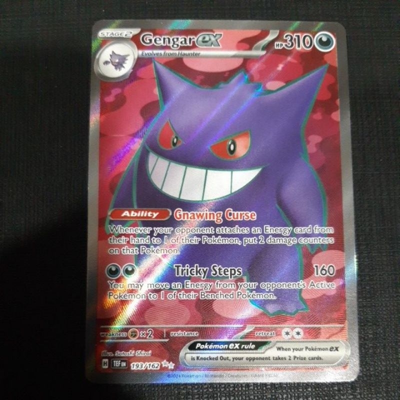 Pokemon Card TCG : SV5 Temporal Forces: Gengar ex 193/162 Full Art ...