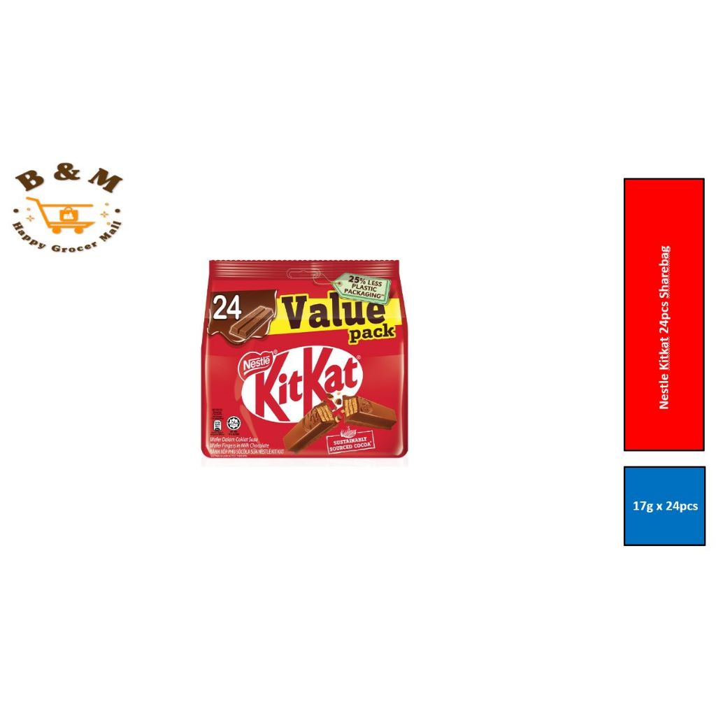 Nestle KitKat 24s Pack Value Share Bag Exp dec24 | Shopee Malaysia