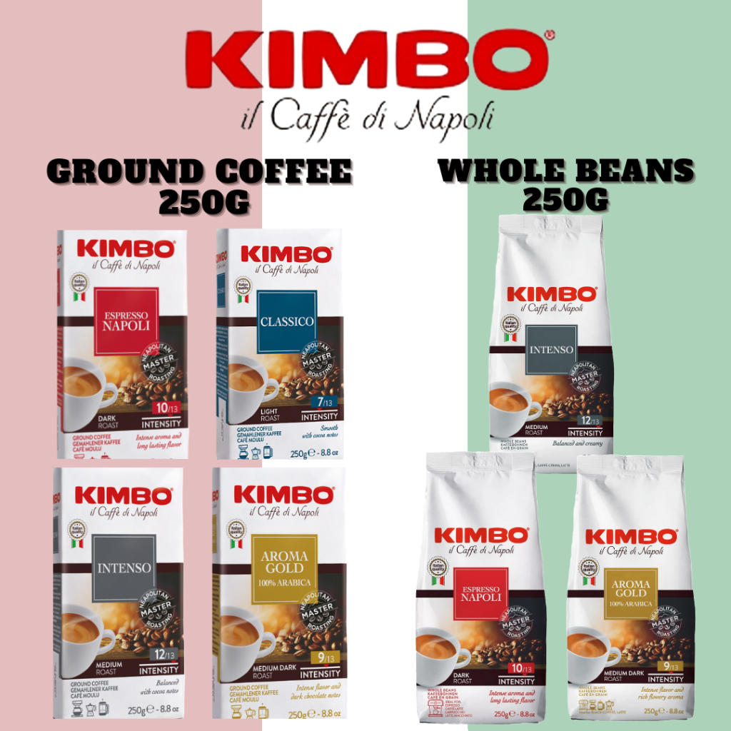 🔥READYSTOCK🔥🇮🇹 KIMBO COFFEE Ground 250g & Whole Beans 250G | Shopee ...