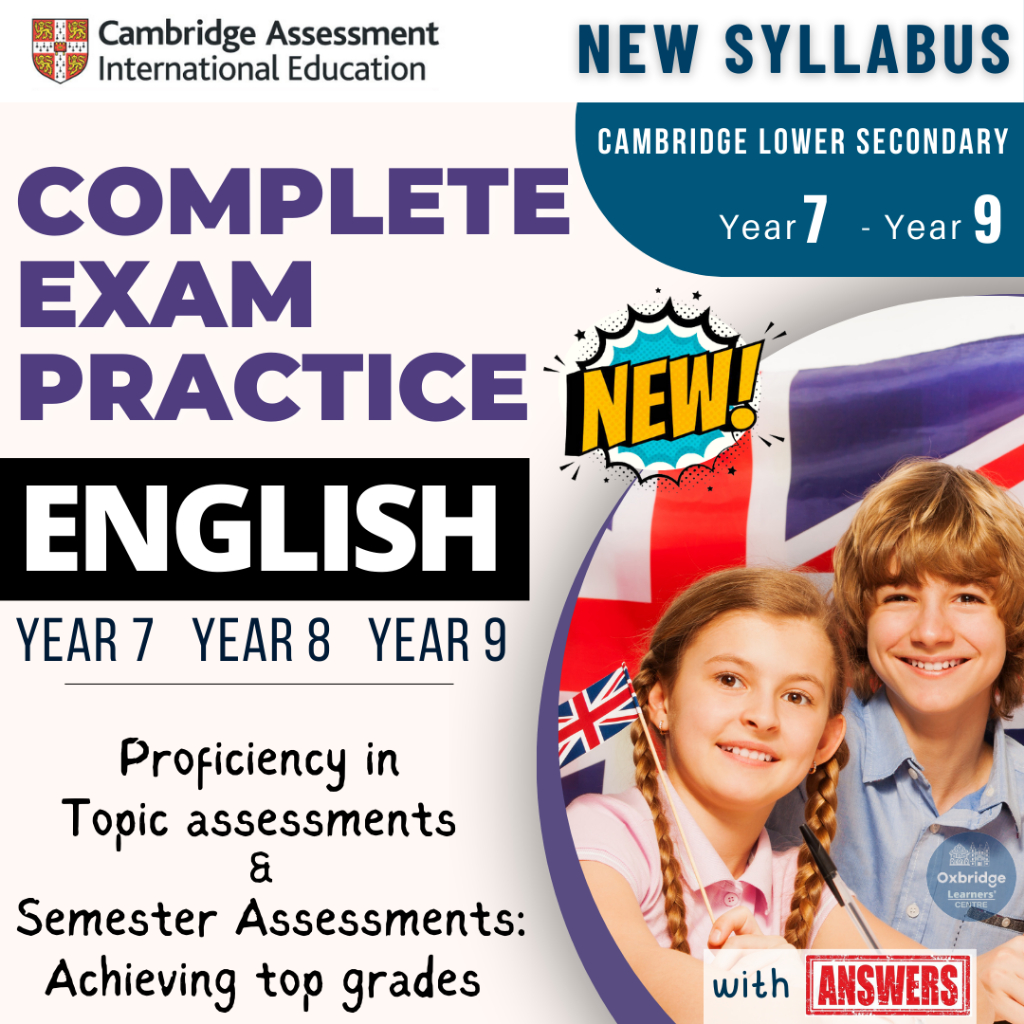 S15 Latest Cambridge Secondary English Complete Exam Practice + Answer ...