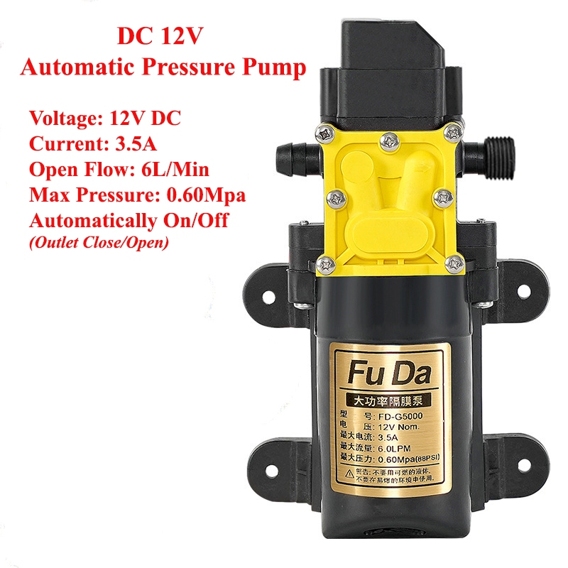 DC12V Self Priming Automatic Pump, DC 12V Portable Pump, Mini Pump ...
