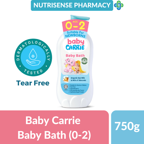 CARRIE JUNIOR BABY BATH OAT MILK WITH ALMONDS 750G | Shopee Malaysia